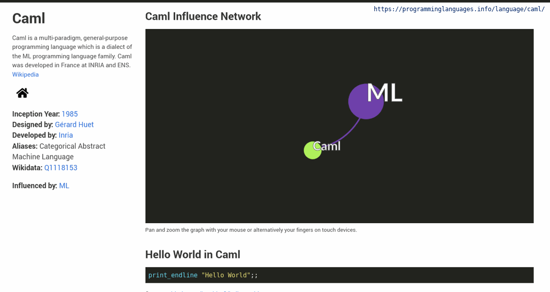 Caml Programming Language Information And Resources • 9248